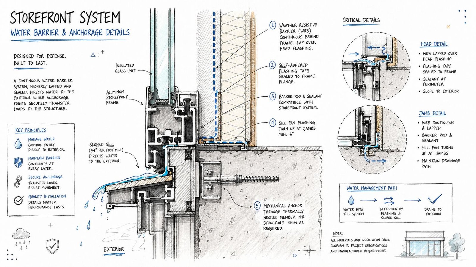 Difference Between Storefront and Curtain Wall in Drawings